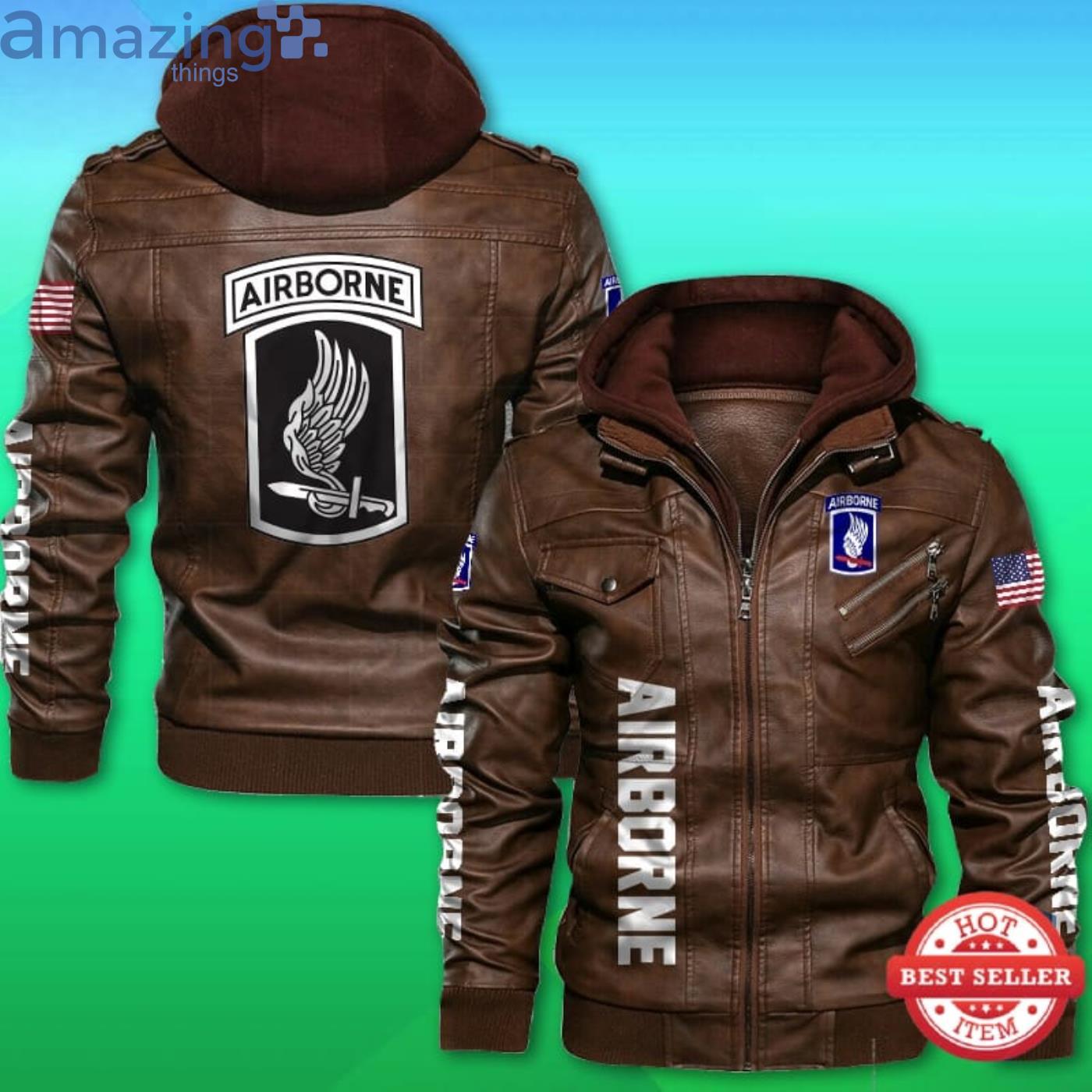 173rd Airborne Brigade 2D Leather Jacket